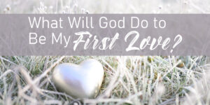What will God Do to Be My First Love? - Broken Vows Restored Hearts